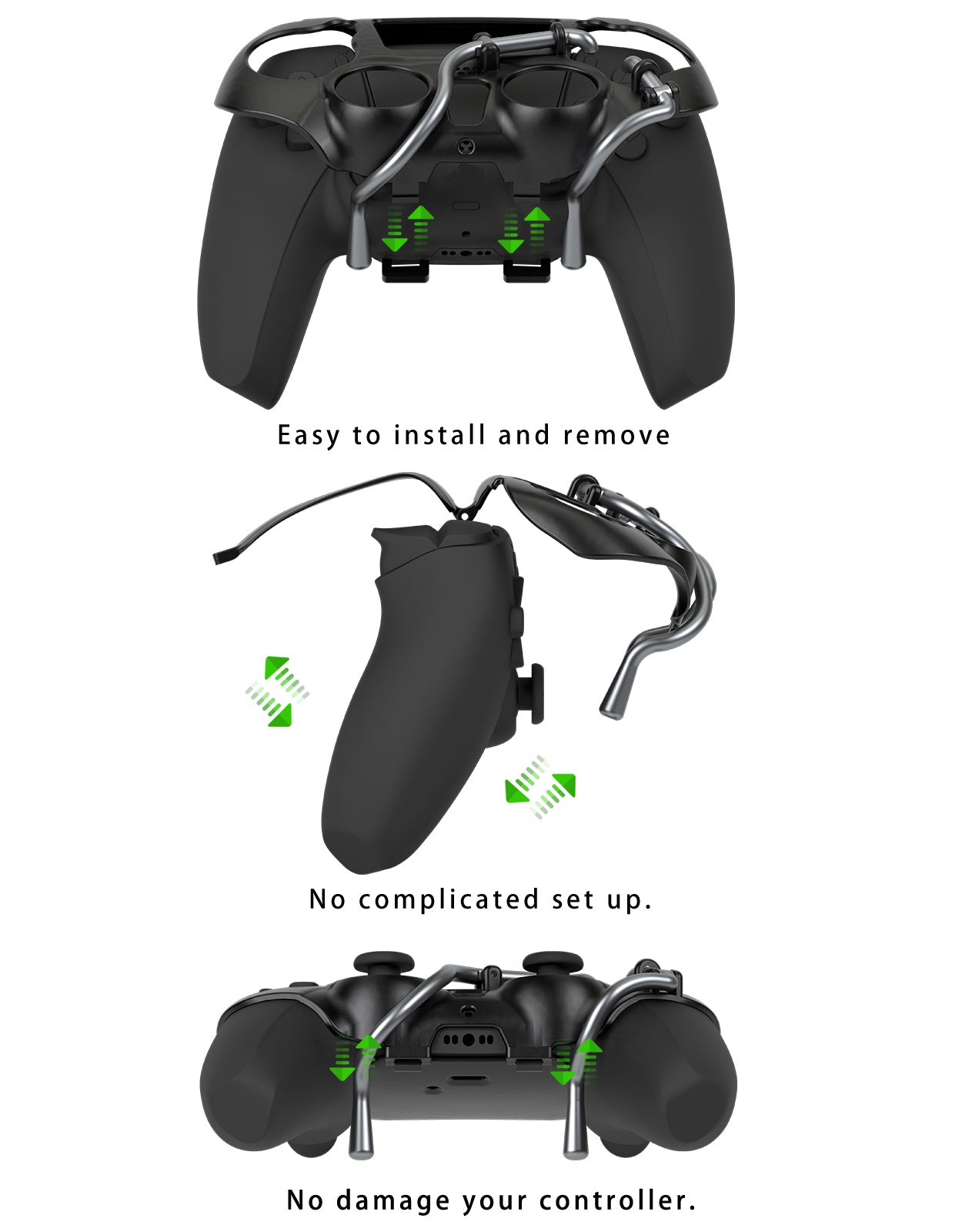 Leverback PS5 DualSense Pro Controller Back Paddles Attachment ...